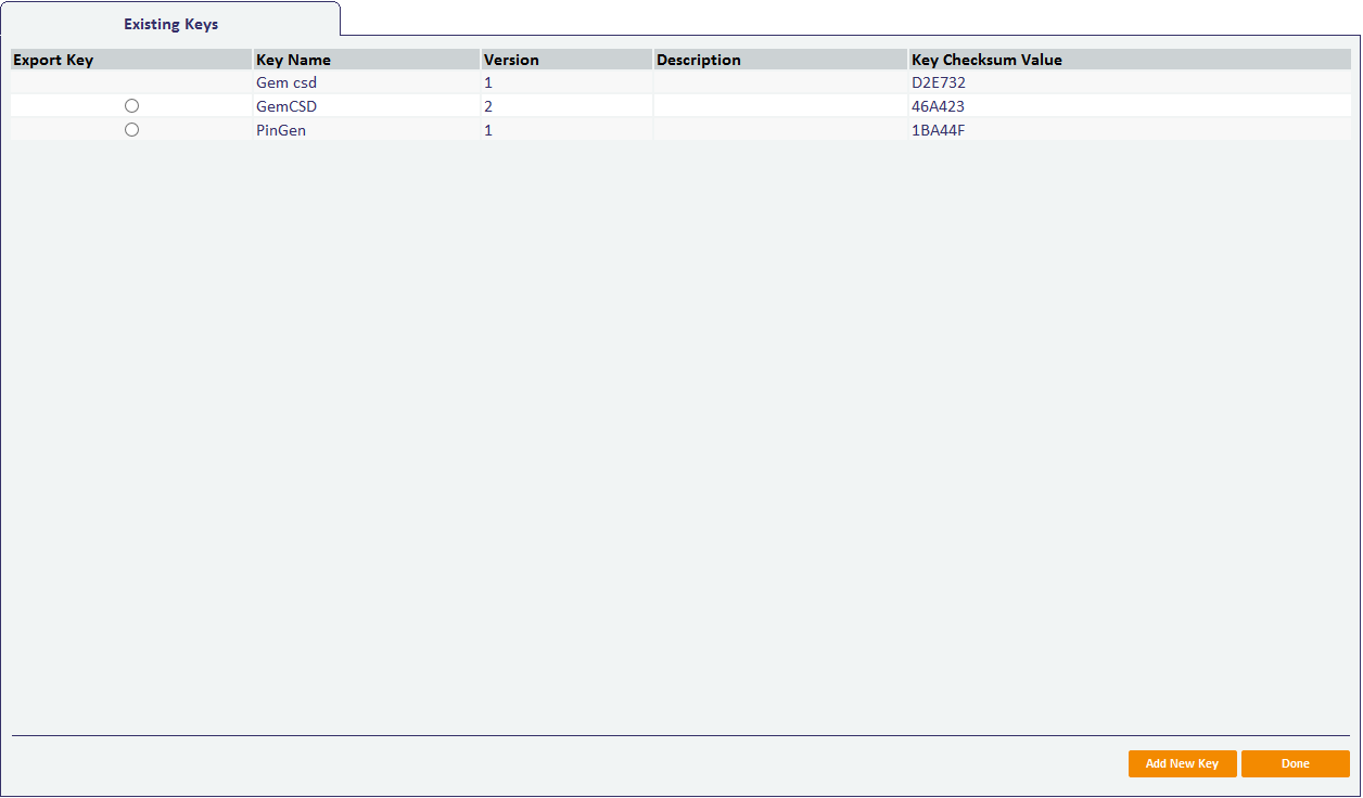 The Key Manager workflow