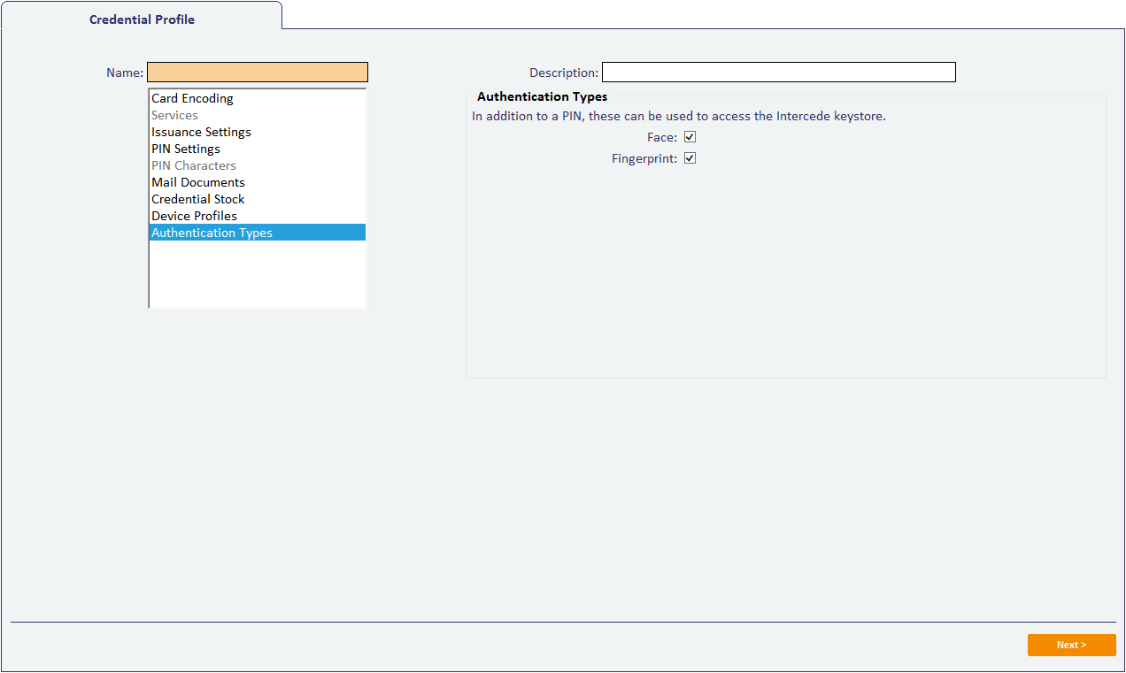Setting up the Identity Agent credential profiles