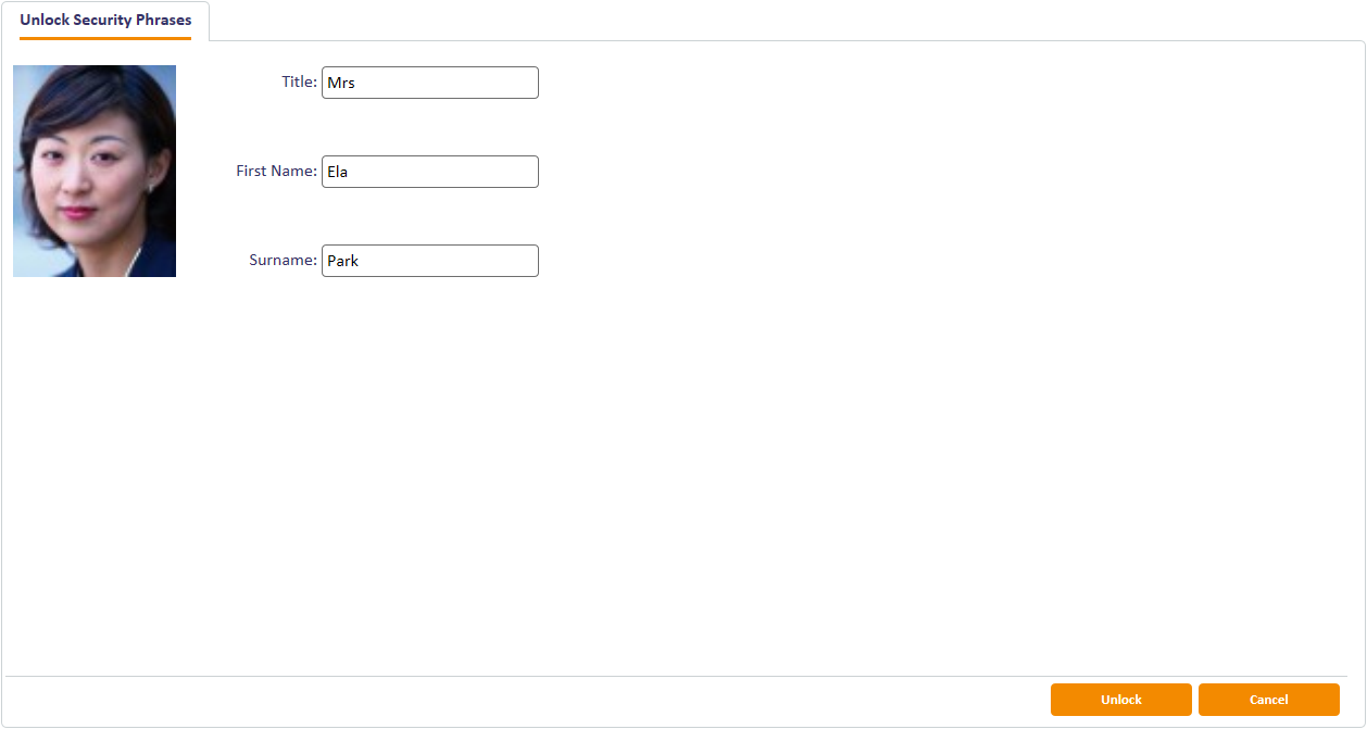 Logon using security phrases