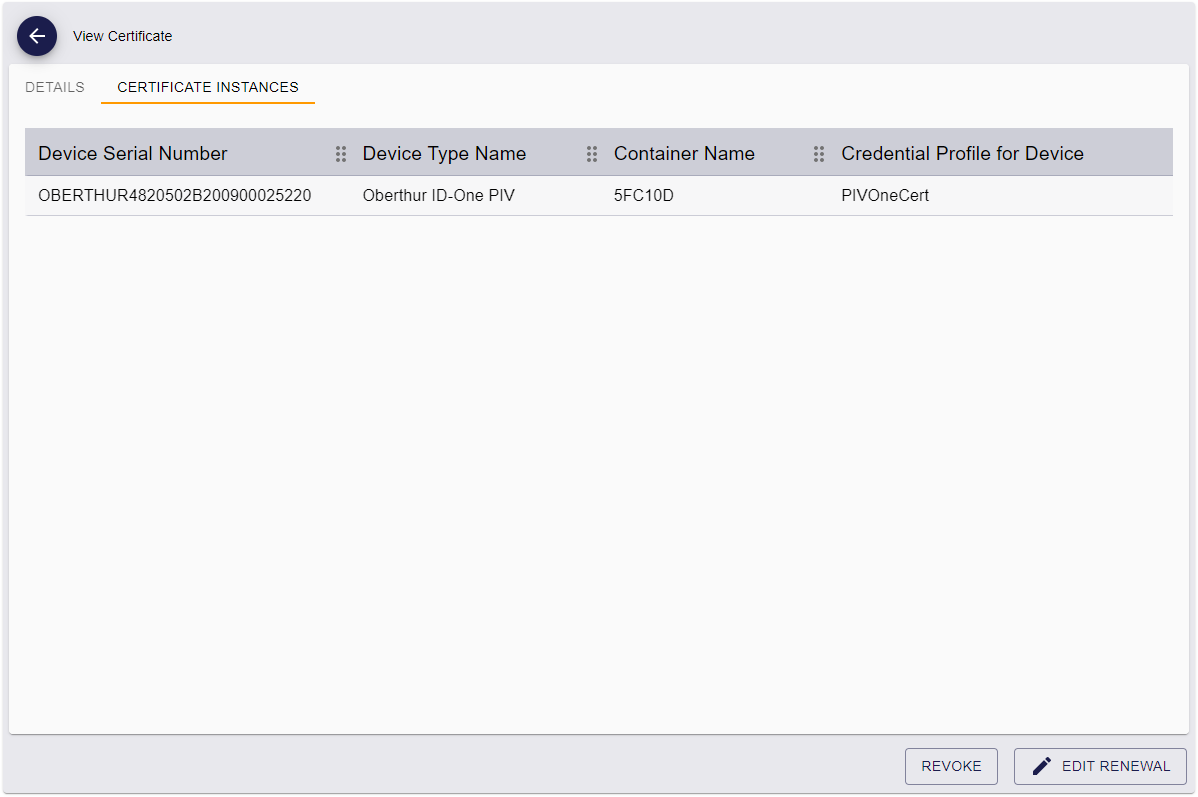 Viewing a certificate
