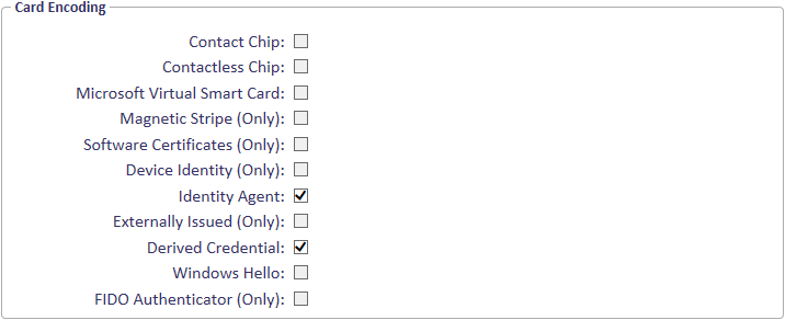 Setting up the credential profiles for derived credentials
